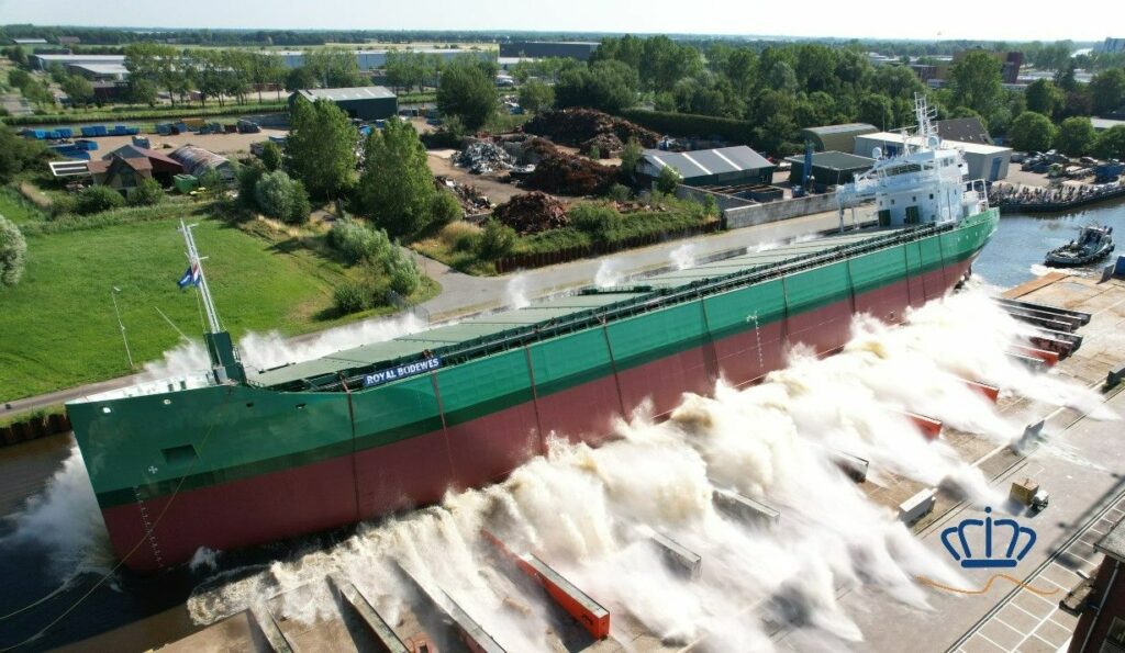 Mv "Arklow Rambler" launched at Royal Bodewes | Dry bulk shipping news ...