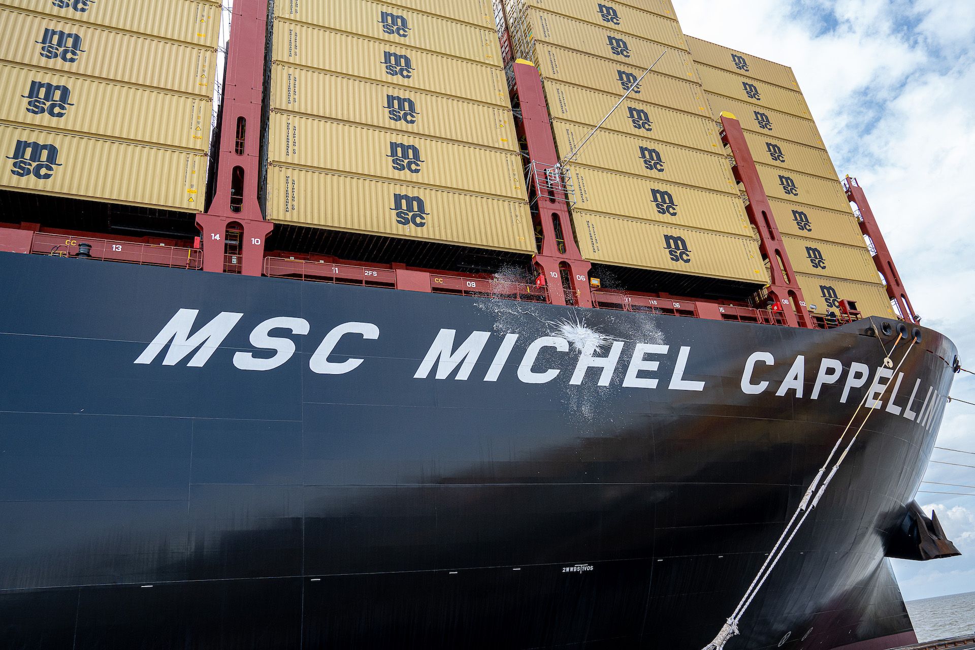 The 24,346 TEU “MSC Michel Cappellini” Named In Bremerhaven Ceremony ...