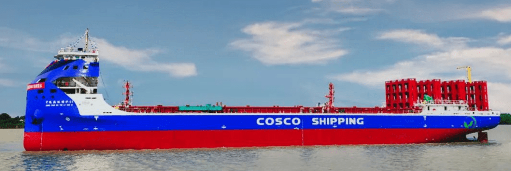 700 TEU Electric Container Ship Launched in China | Container news ...