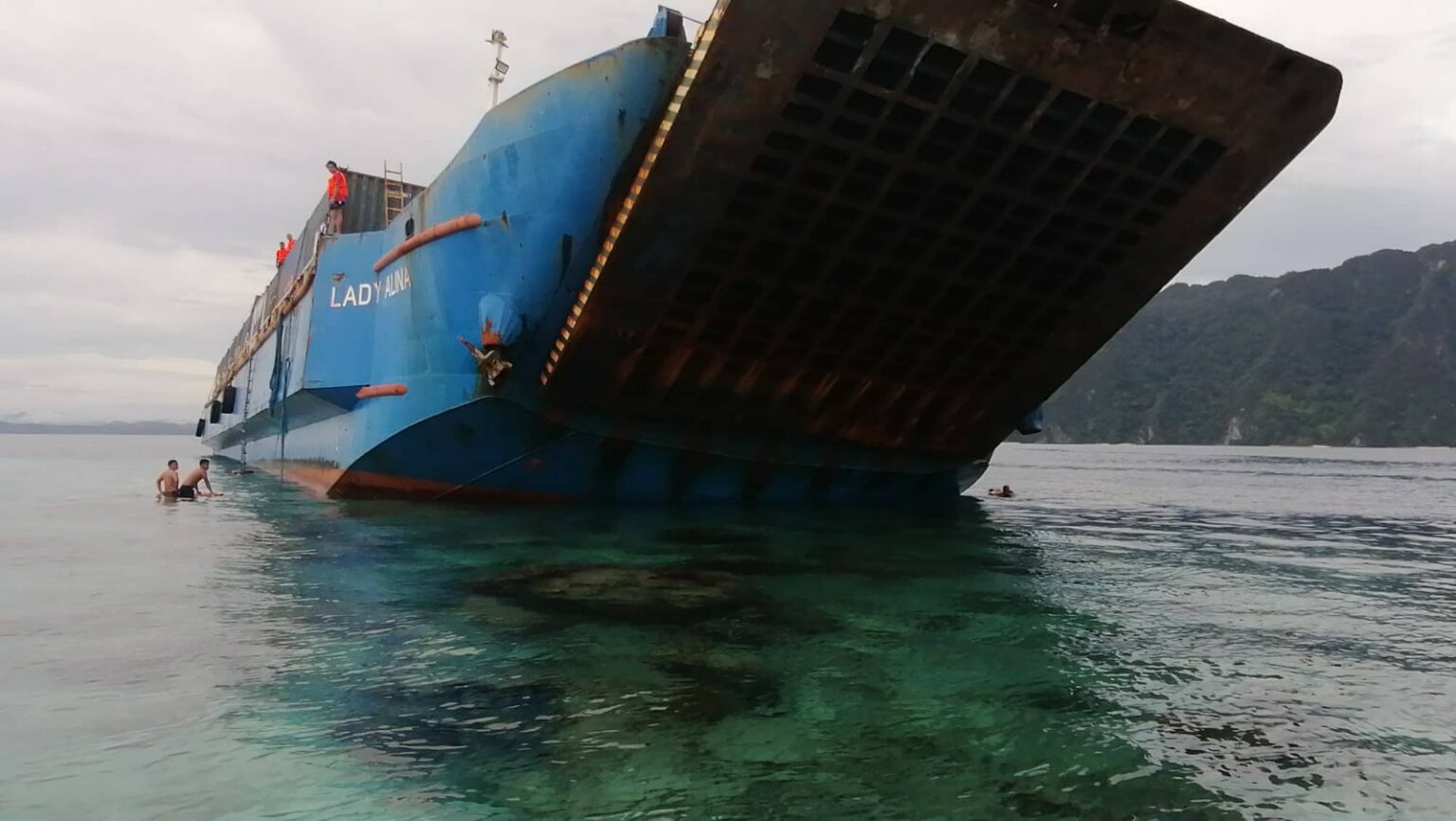 Update on the Ship LCT "Lady Alina" that went aground in Philippines ...