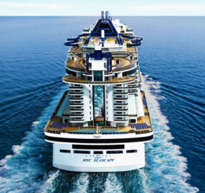 Crews search MSC cruise ship crew member who went overboard - video ...