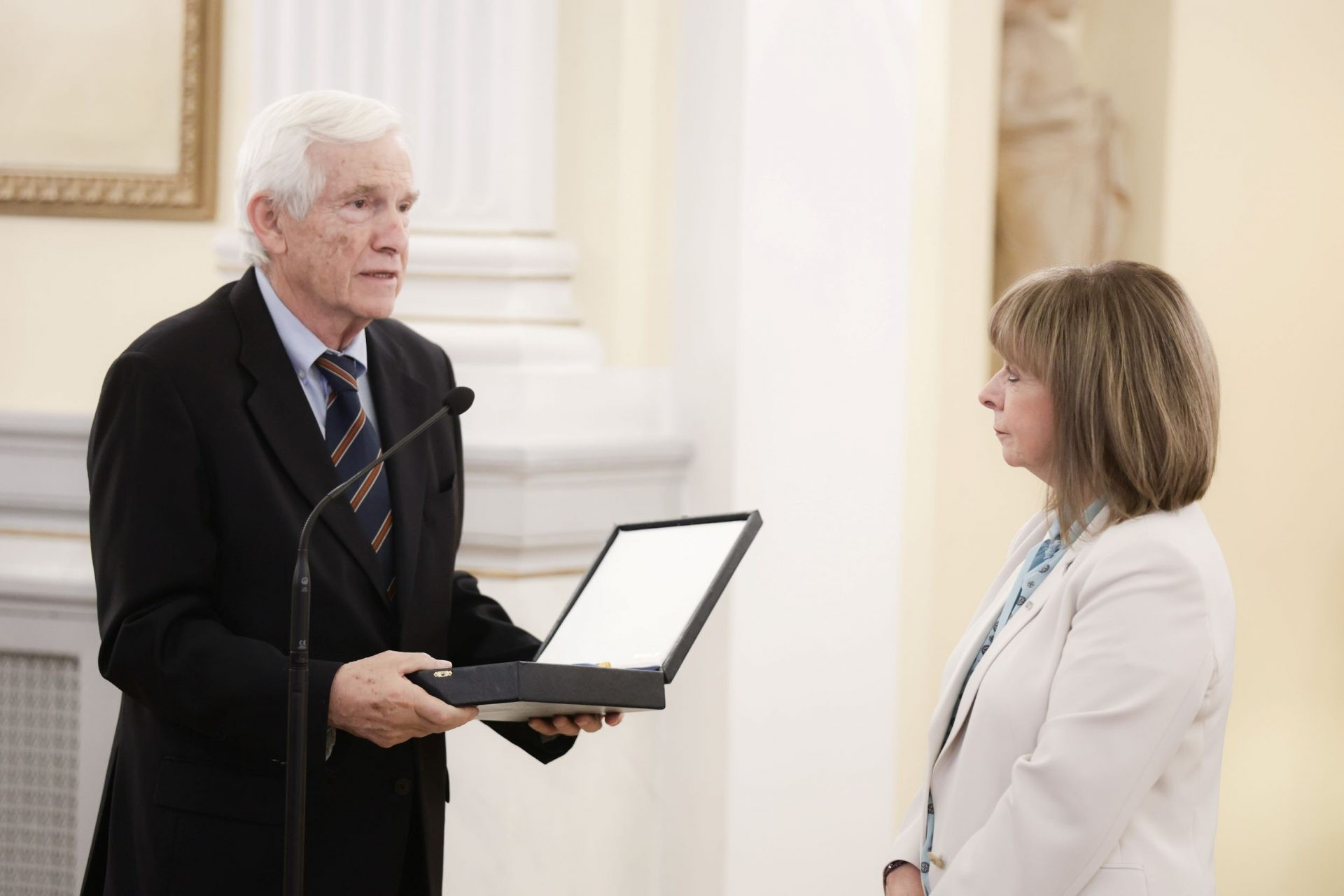 Greek President confers shipowner Laskaridis with Grant Gross honour ...