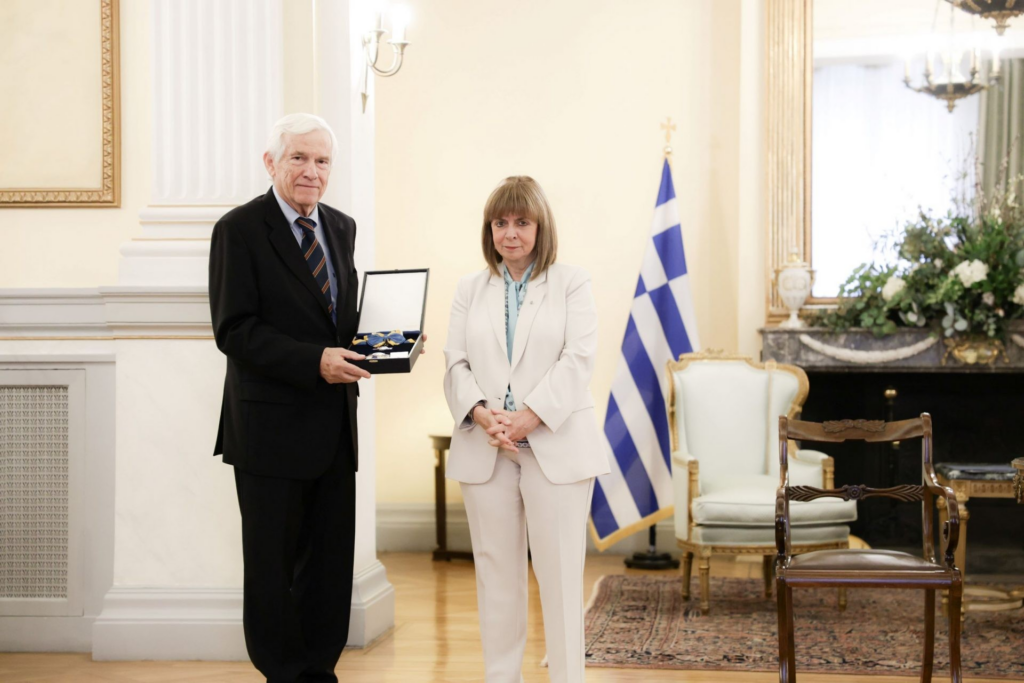 Greek President confers shipowner Laskaridis with Grant Gross honour ...