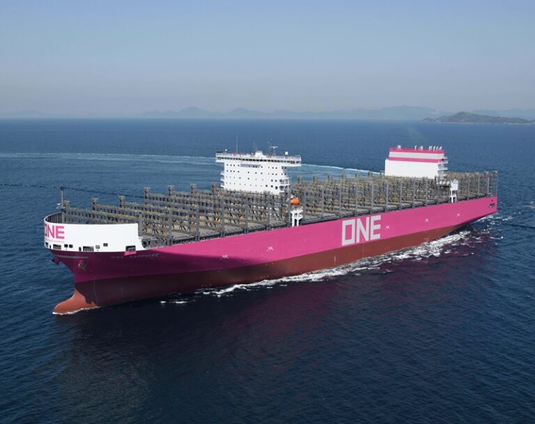 ONE takes home new future fuel-converted boxship from Imabari ...