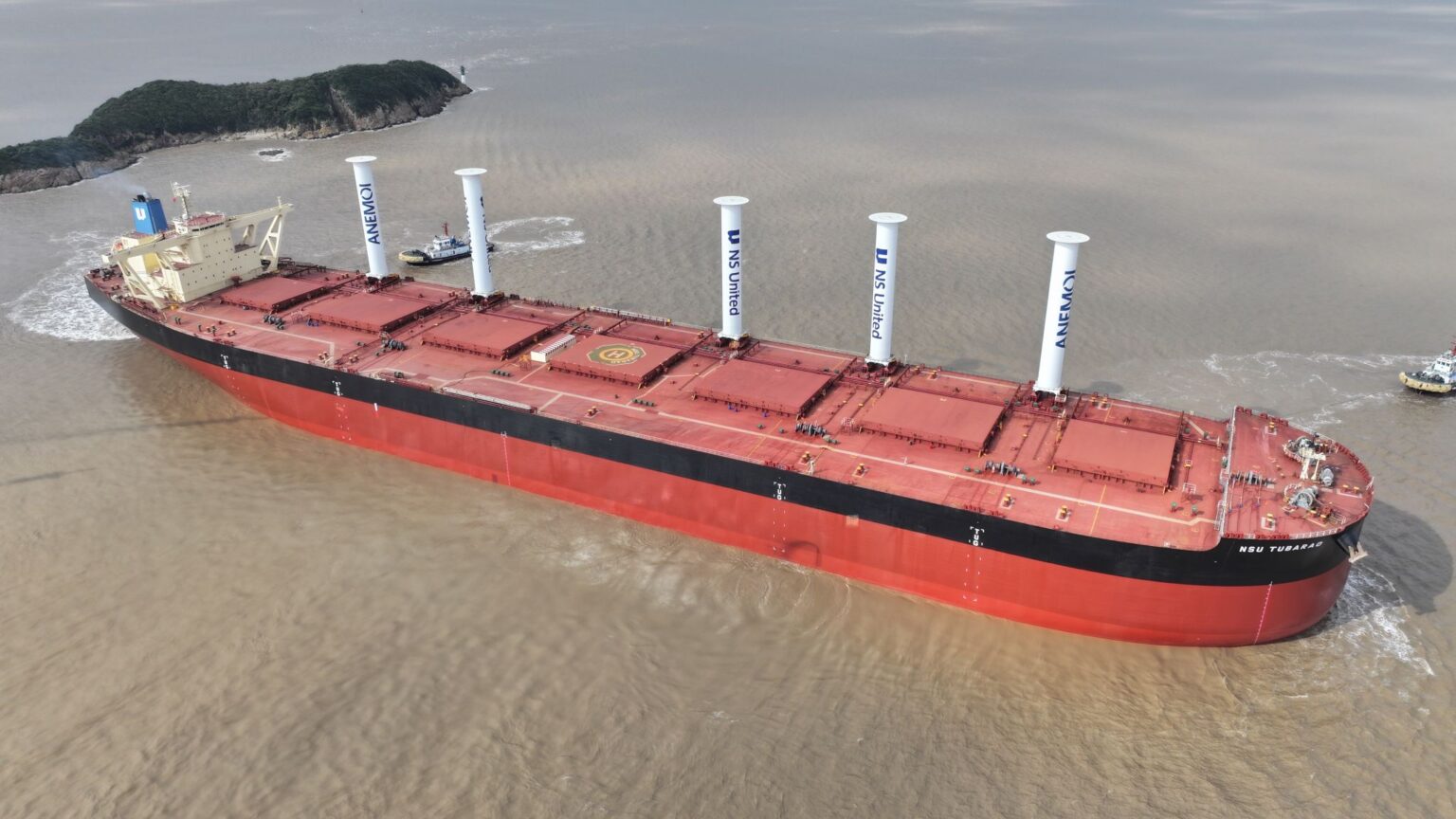 Anemoi completed rotor sail installation on NS United bulker chartered ...