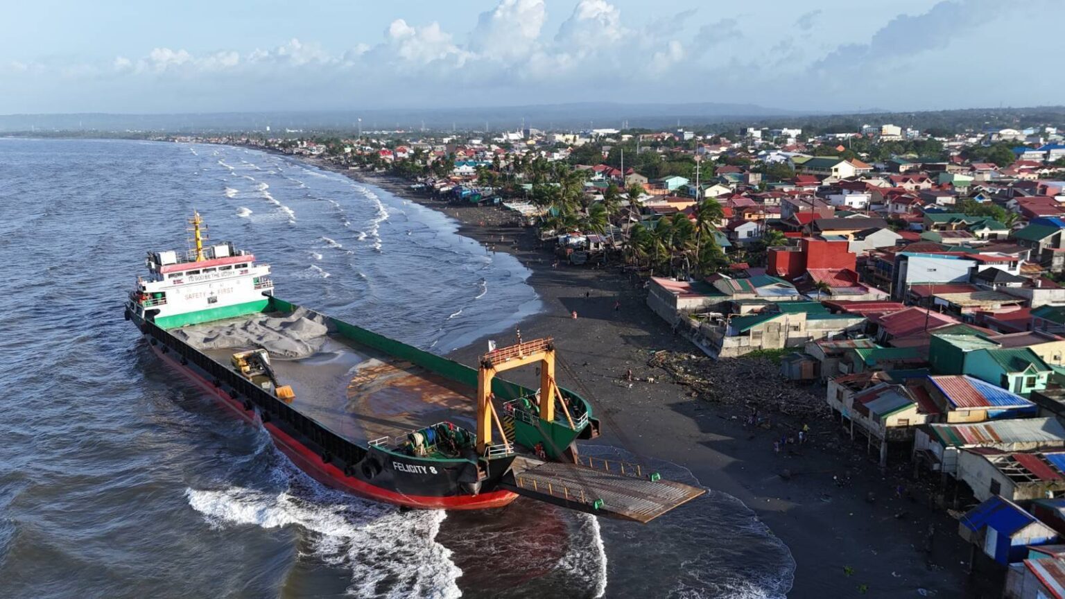 Vessel ran aground in Philippines due to super typhoon | Ship Accidents ...